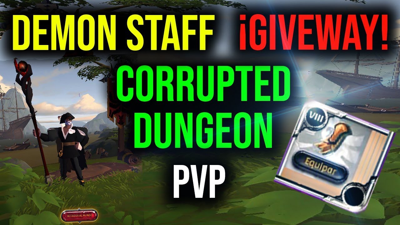 Demon Staff in Corrupted Dungeon Albion Online PVP / ¡GIVEAWAY! - YouTube