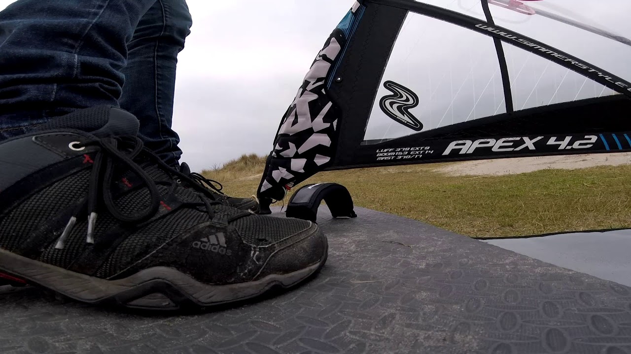 My home-built windsurfing simulator - YouTube