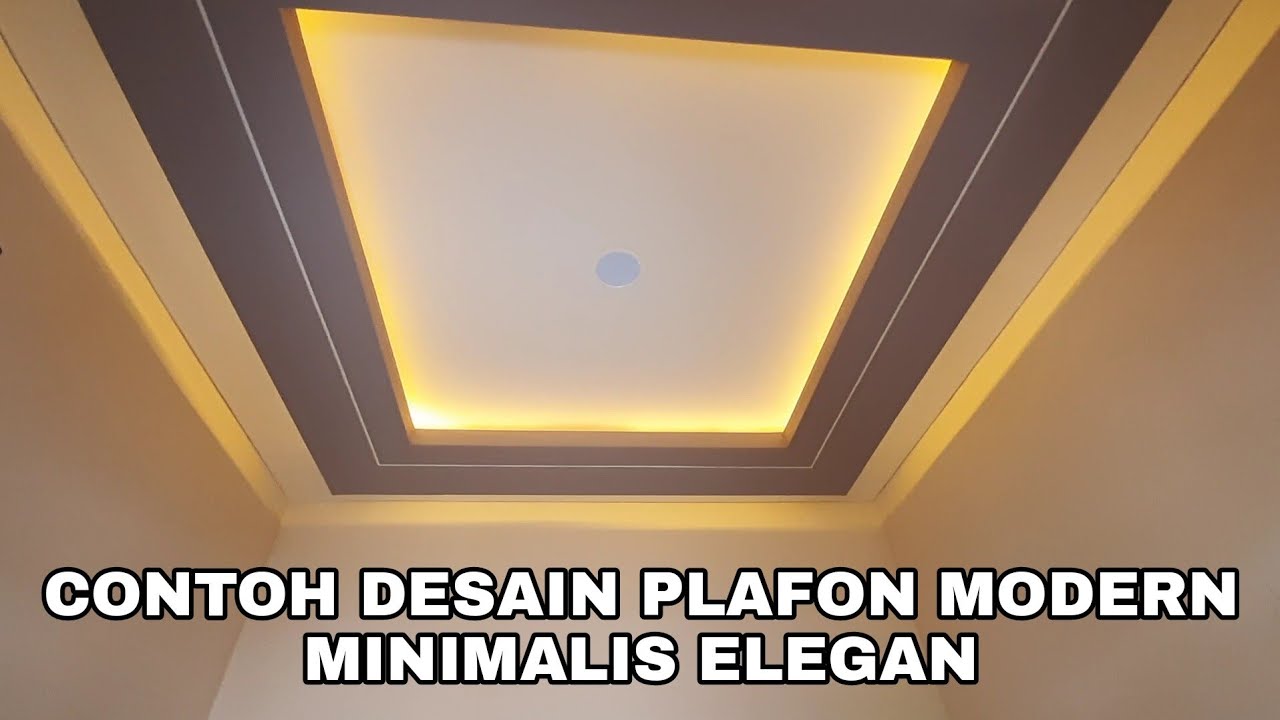 CONTOH MODEL PLAFON GYPSUM MINIMALIS MODEL SHADOW LINE TALI AIR - YouTube