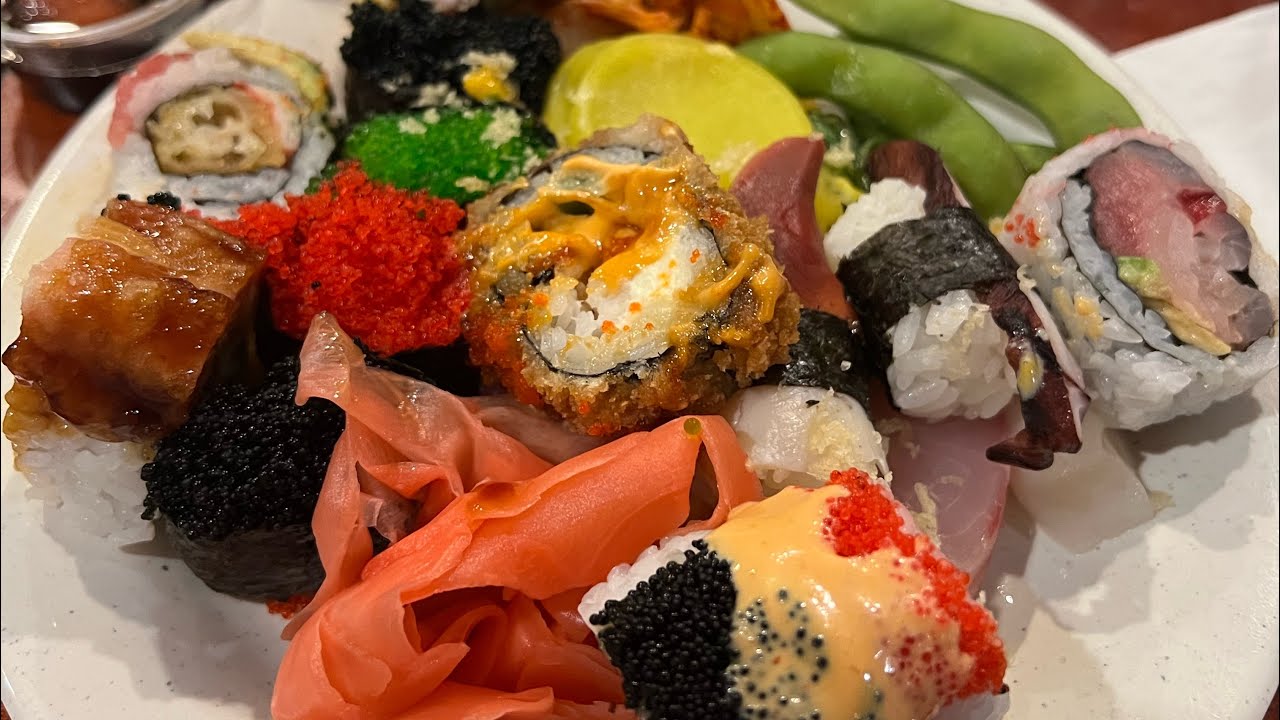 Nhà hàng ở Mỹ.(Fuji buffet in Michigan.) - YouTube