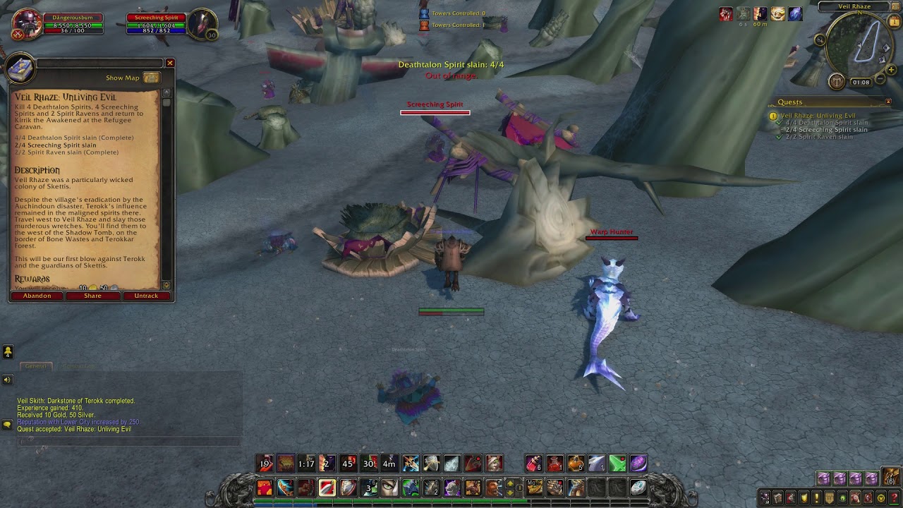 World of Warcraft: Veil Rhaze: Unliving Evil - Quest ID 10848 (Gameplay ...