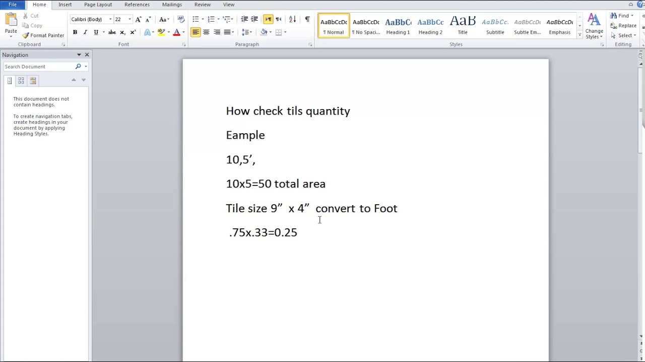 How to Calculate Quantity for Tiles - YouTube