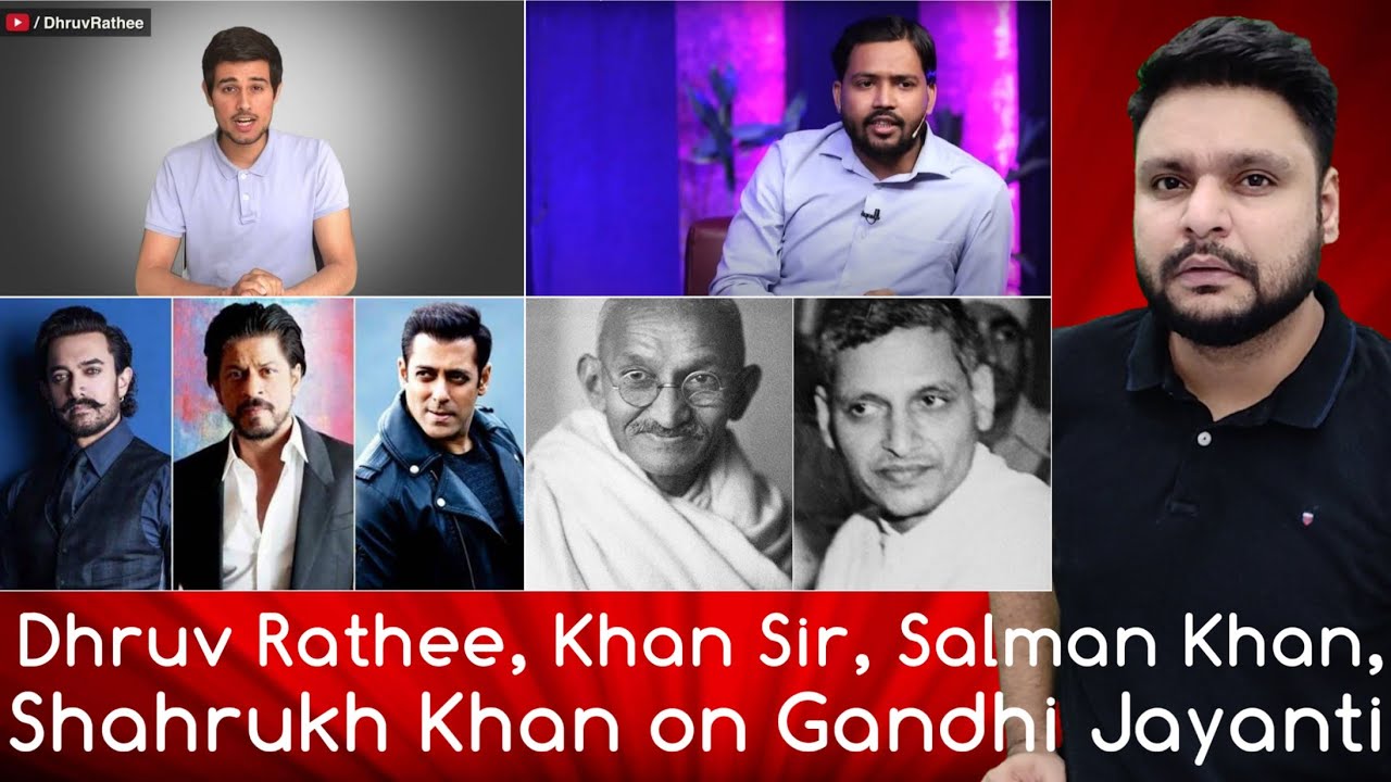 Dhruv Rathee | Khan Sir | Salman Khan | Shahrukh Khan | Gandhi Jayanti ...