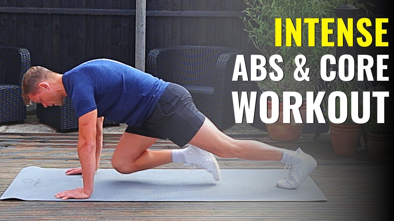 INTENSE ABS & CORE WORKOUT // NO EQUIPMENT - YouTube