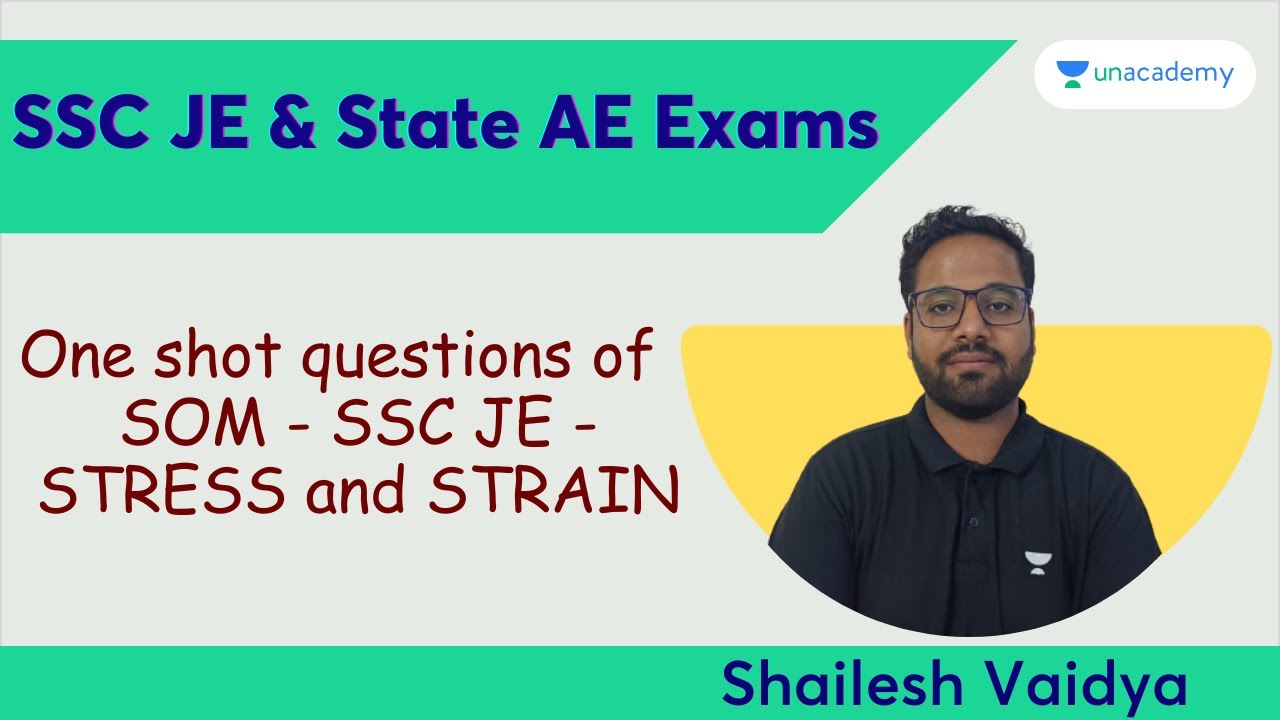 One shot questions of SOM - SSC JE - STRESS and STRAIN | Shailesh ...