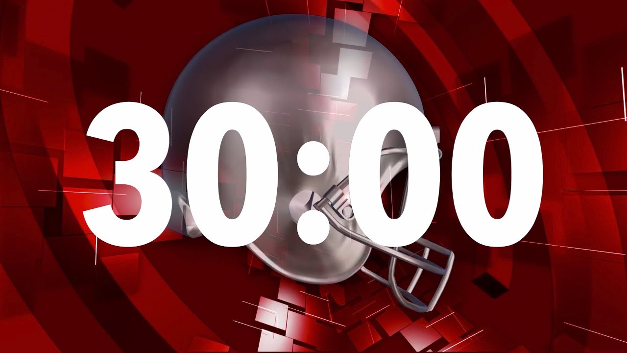 30-Minute Timer for Football Fans: Count down to kickoff - YouTube