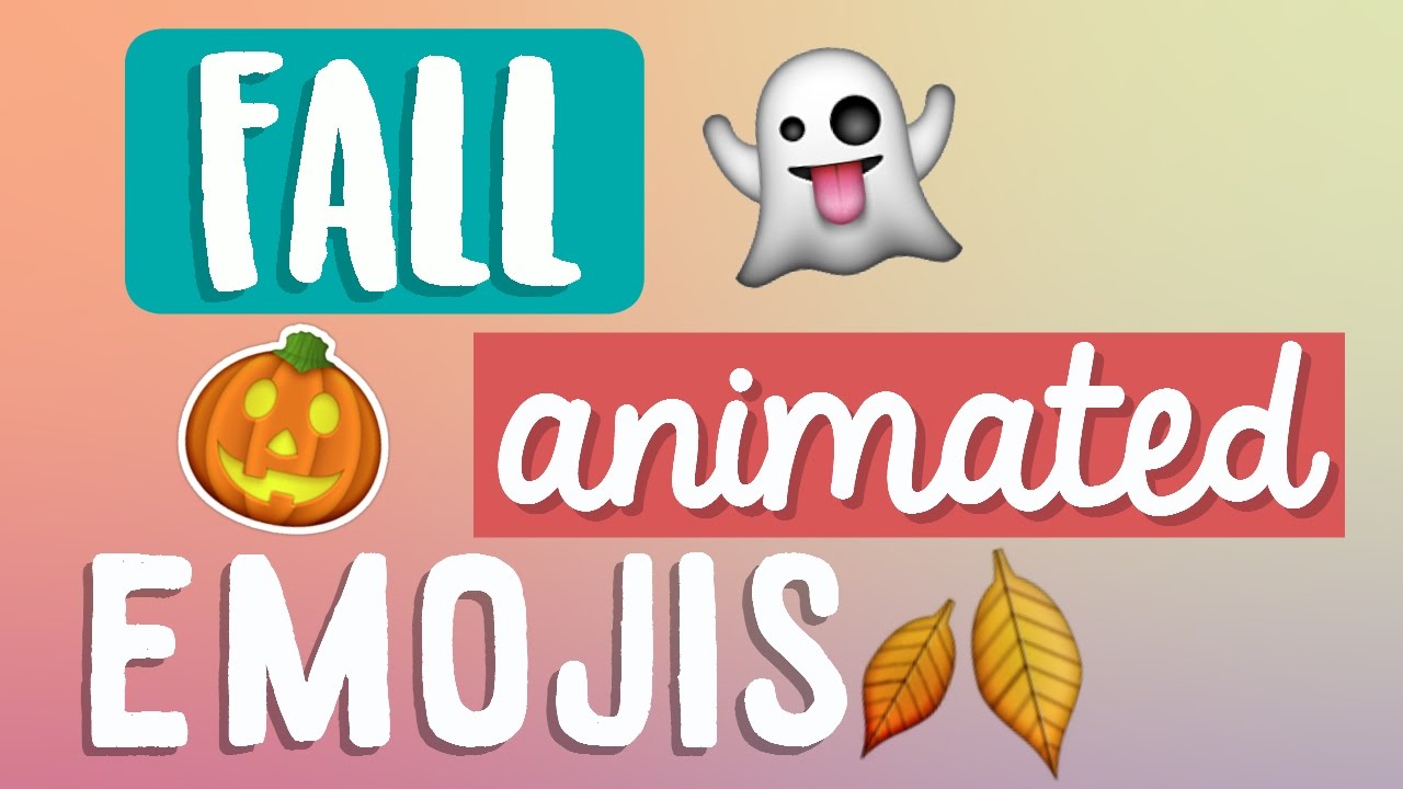 Green Screen Animated Fall Emojis! | xxEHxx - YouTube