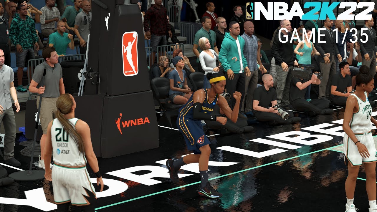 NBA 2K22 WNBA The W Indiana Fever Vs. New York Liberty: GABBY JEFFERSON ...