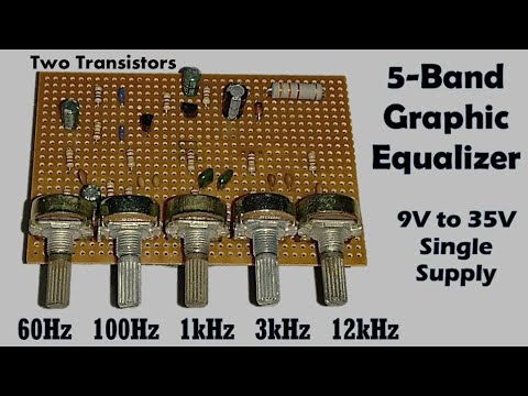 Graphic Equalizer Circuit using Transistors | Bass Mid Treble Control ...