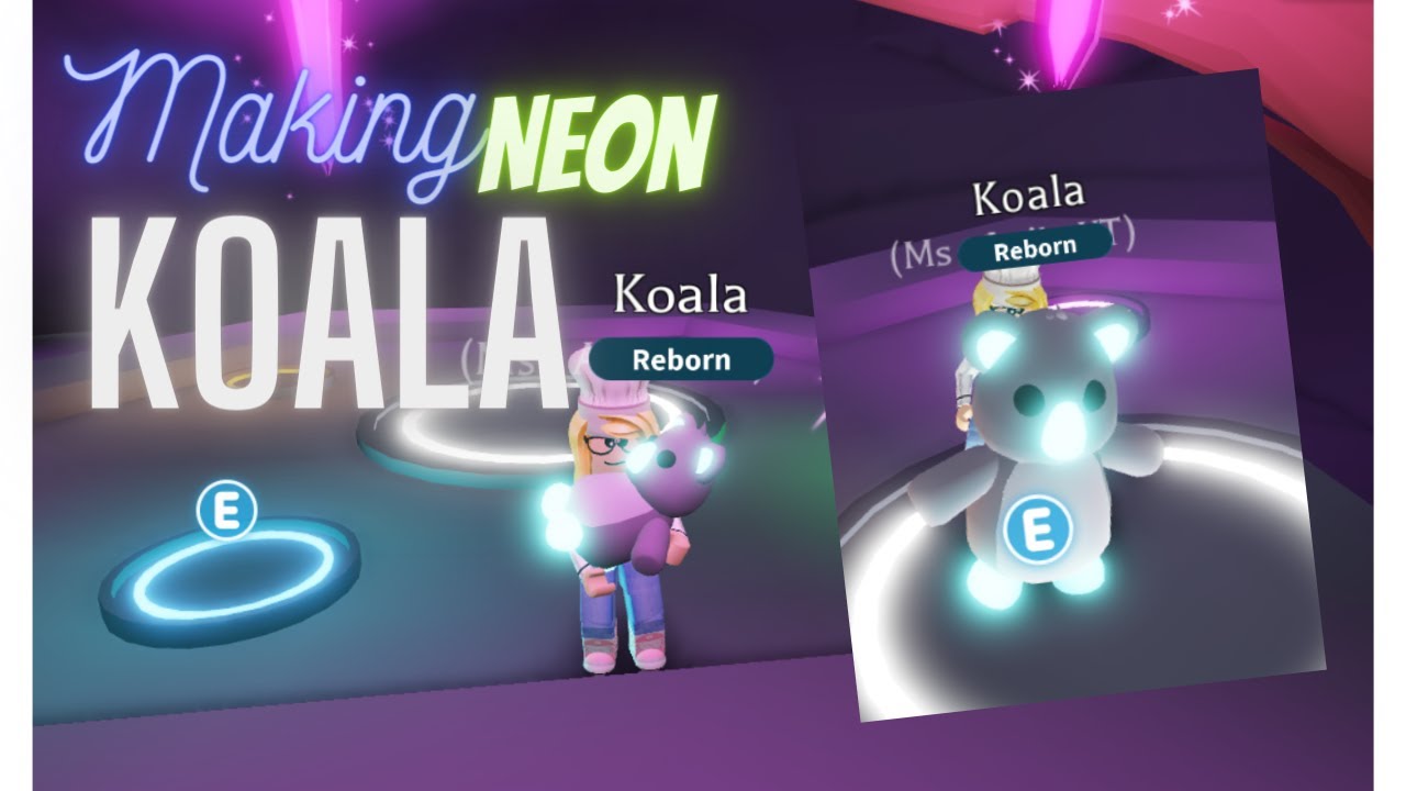 Making a Neon Koala in Roblox Adopt Me!!🐨|ROBLOX|Ms.AnikaYT - YouTube