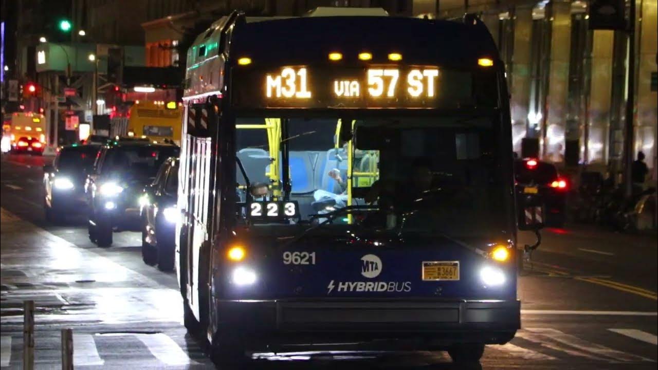 MTA New York City Bus 2021 Nova Bus LFS Hybrid 9621 On The M31 @ 57th Street & 6th Avenue - YouTube