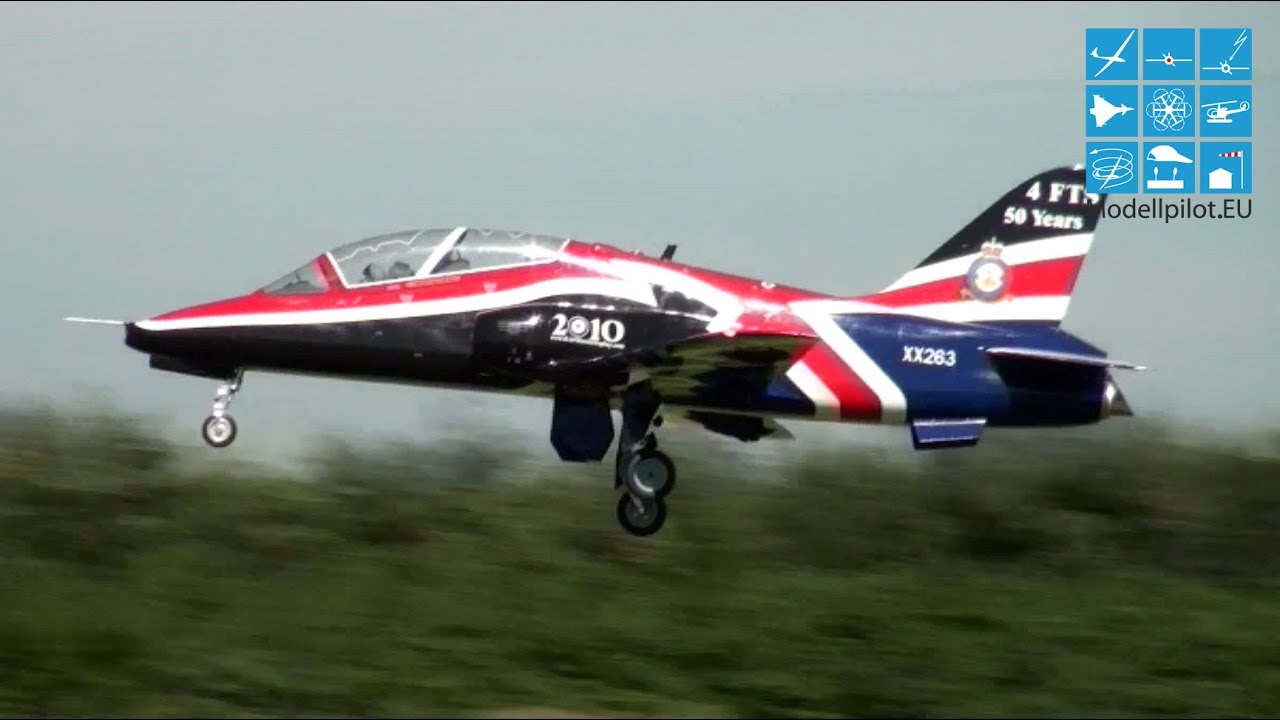 BAE HAWK RC SCALE MODEL FLIGHT PHILIP BAUM EUROFLUGTAG AERO CLUB RHEIDT ...