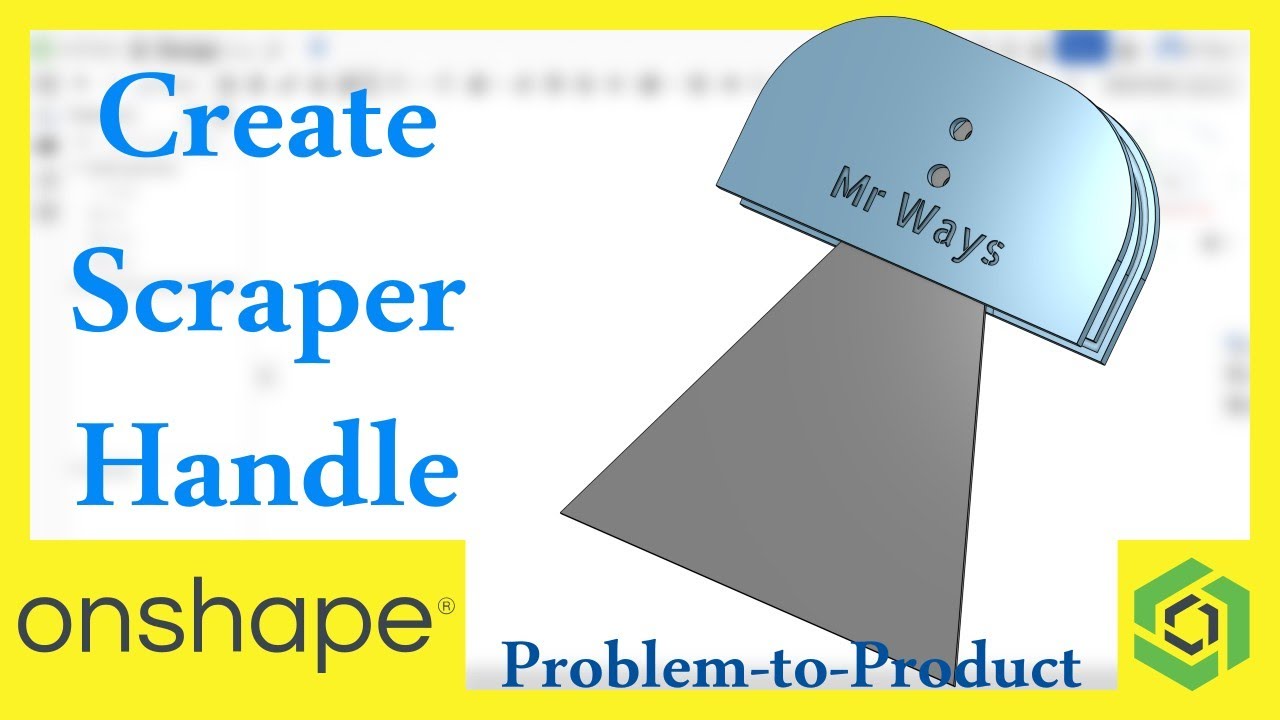 How to Create a Scraper Handle in Onshape - YouTube
