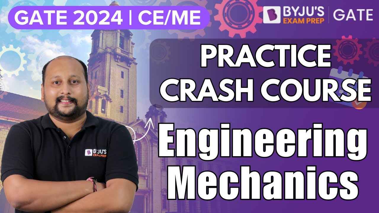 GATE 2024 | Civil/Mechanical | Engineering Mechanics | Practice Crash ...