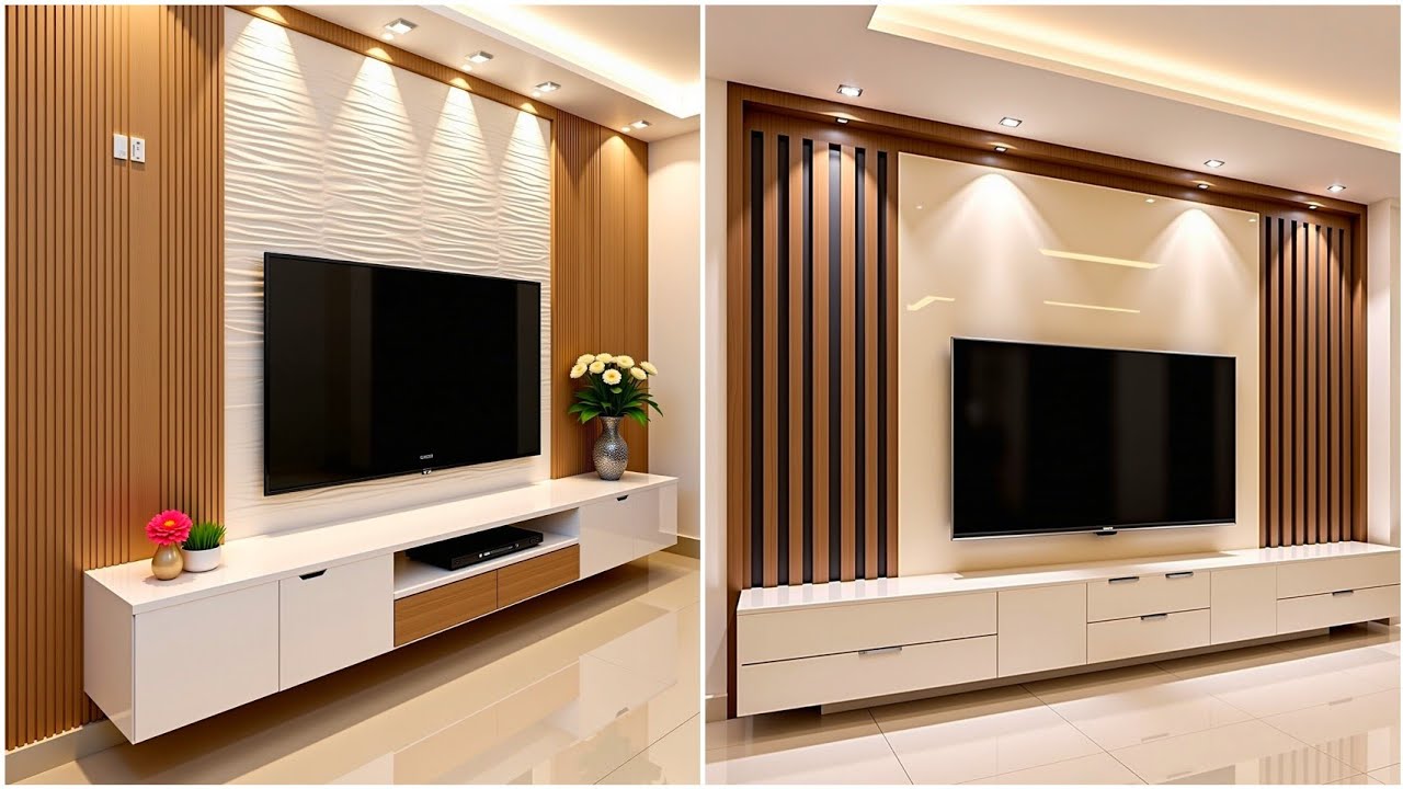 200 Modern TV Unit Design Ideas For Living Rooms 2025 | TV Stand & Wall ...