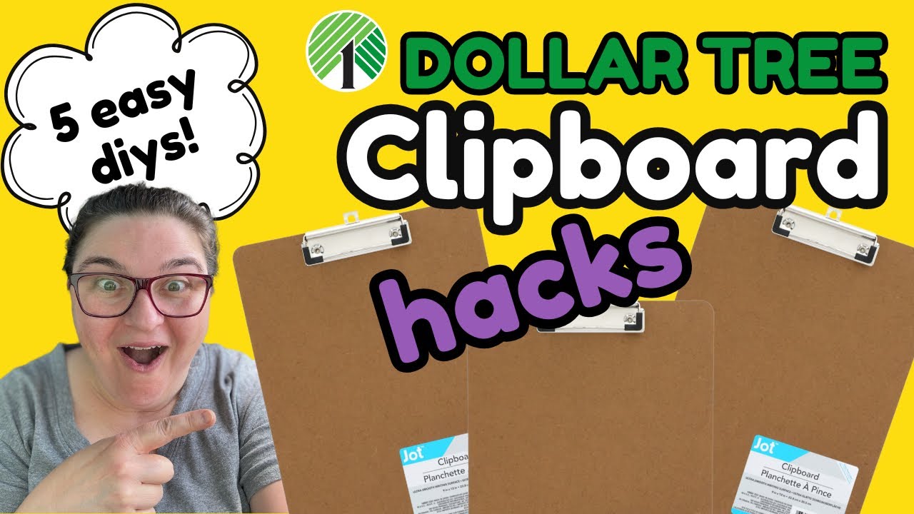 5 Creative Dollar Tree Clipboard DIYs You Need to Try! ️ - YouTube