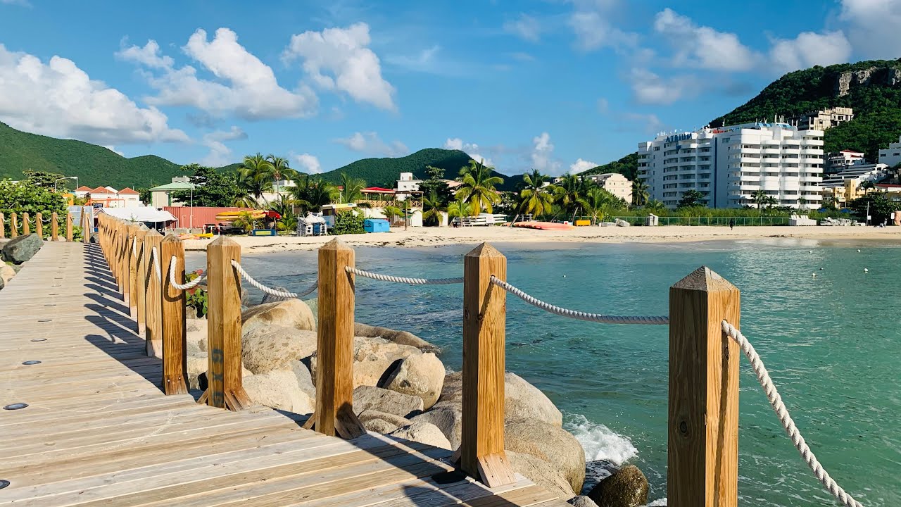 KIM SHA BEACH | Local Food Shacks | Weekday Vlog in St. Maarten ...