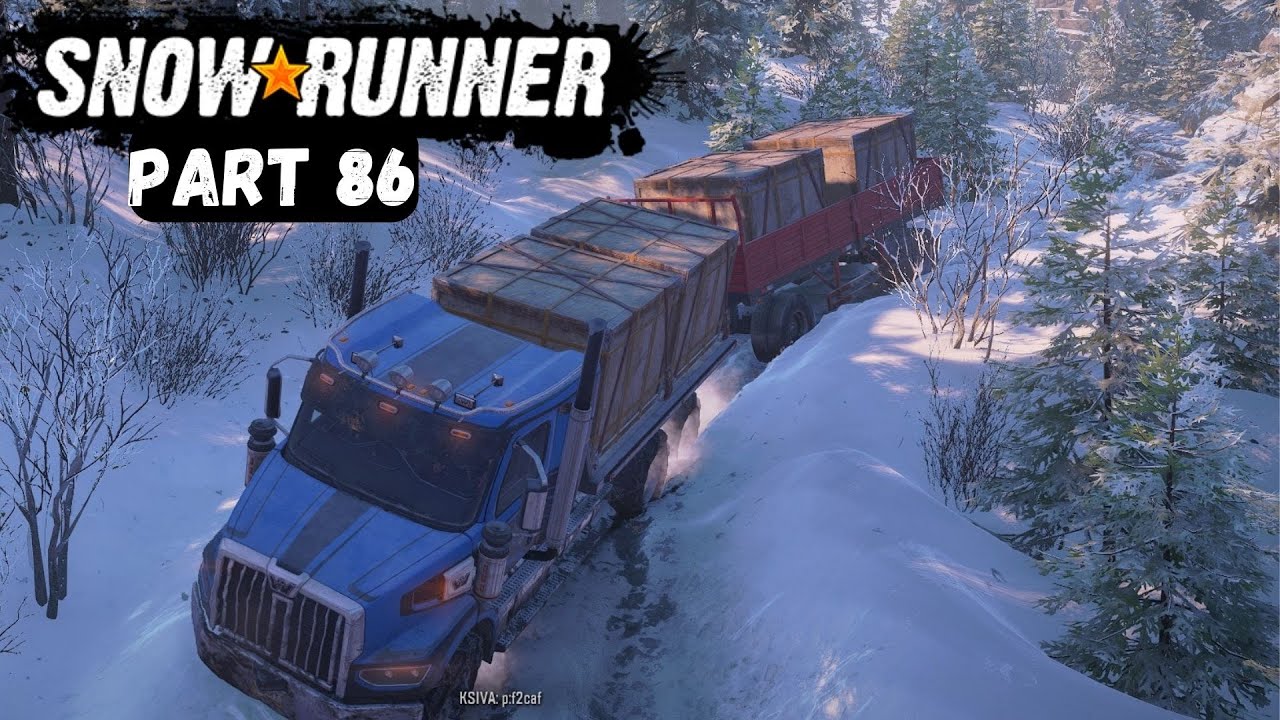 Delivering Drilling equipment in deep snow! - Snowrunner custom ...