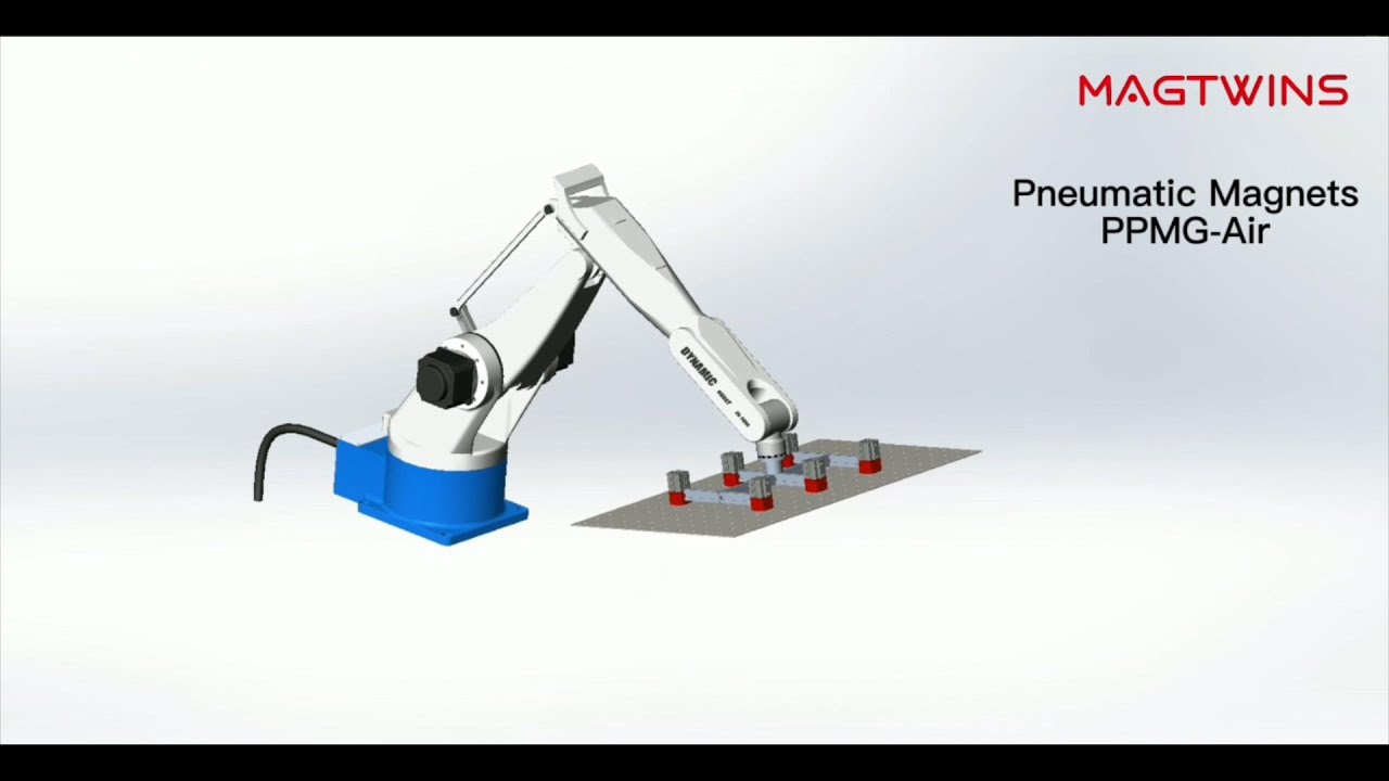 Pneumatic Magnets for EOAT pick and place magtwins PPMG Air - YouTube