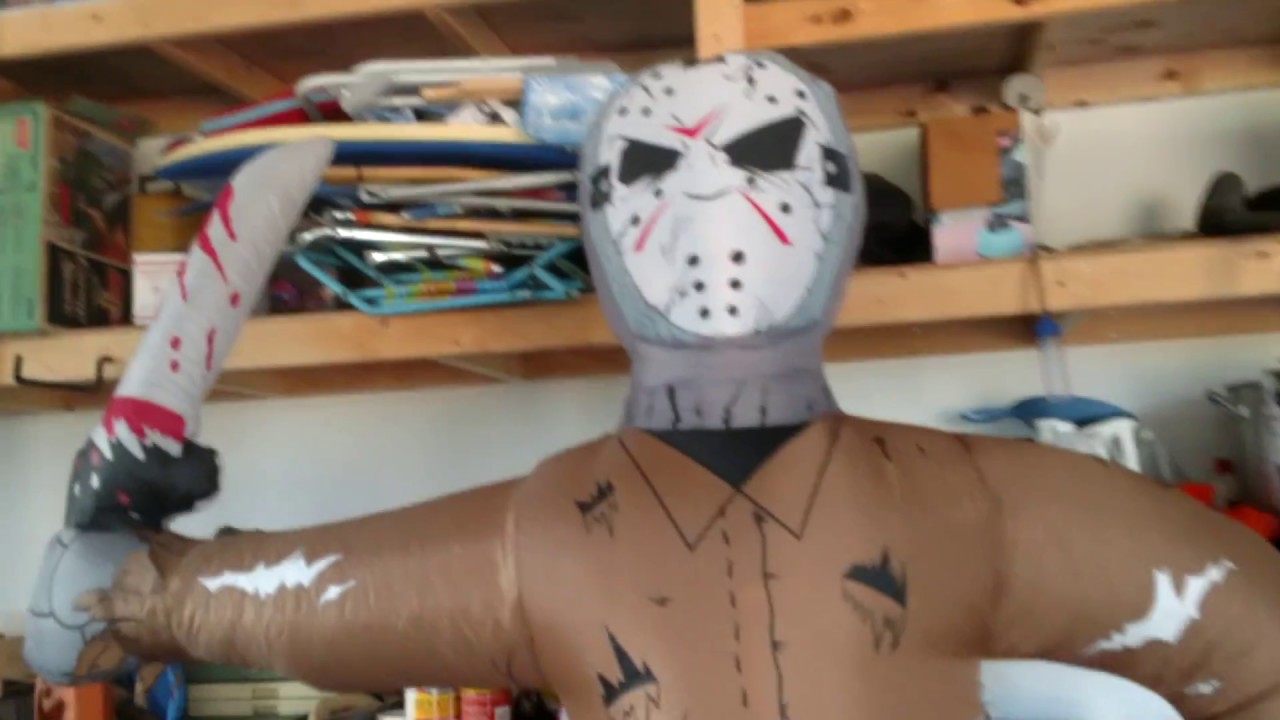 7ft Jason Voorhees Inflatable Review! - YouTube