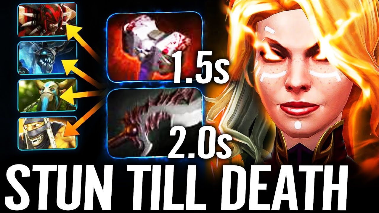 🔥 100% Stun till Death LINA Abyssal Blade + Skull Basher — 3x Stun 8s ...