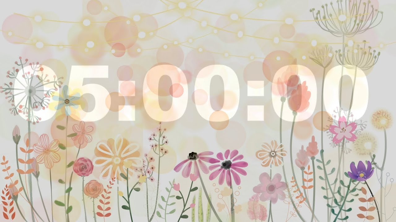 5 Minute Timer - Spring Themed - YouTube