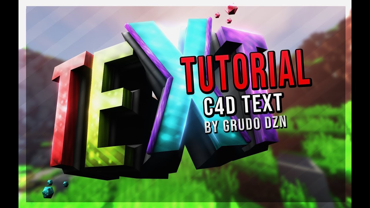 C4D Text Tutorial ! by Grudo DZN - YouTube