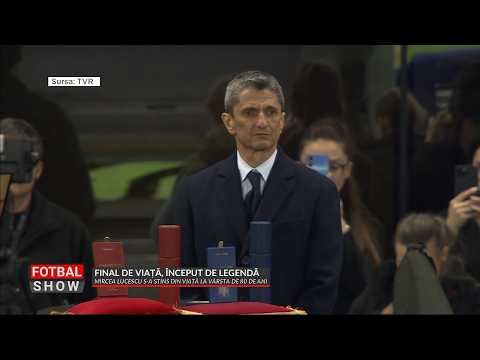Momente emoționante la priveghiul lui Mircea Lucescu. Răzvan Lucescu, răvășit de durere
