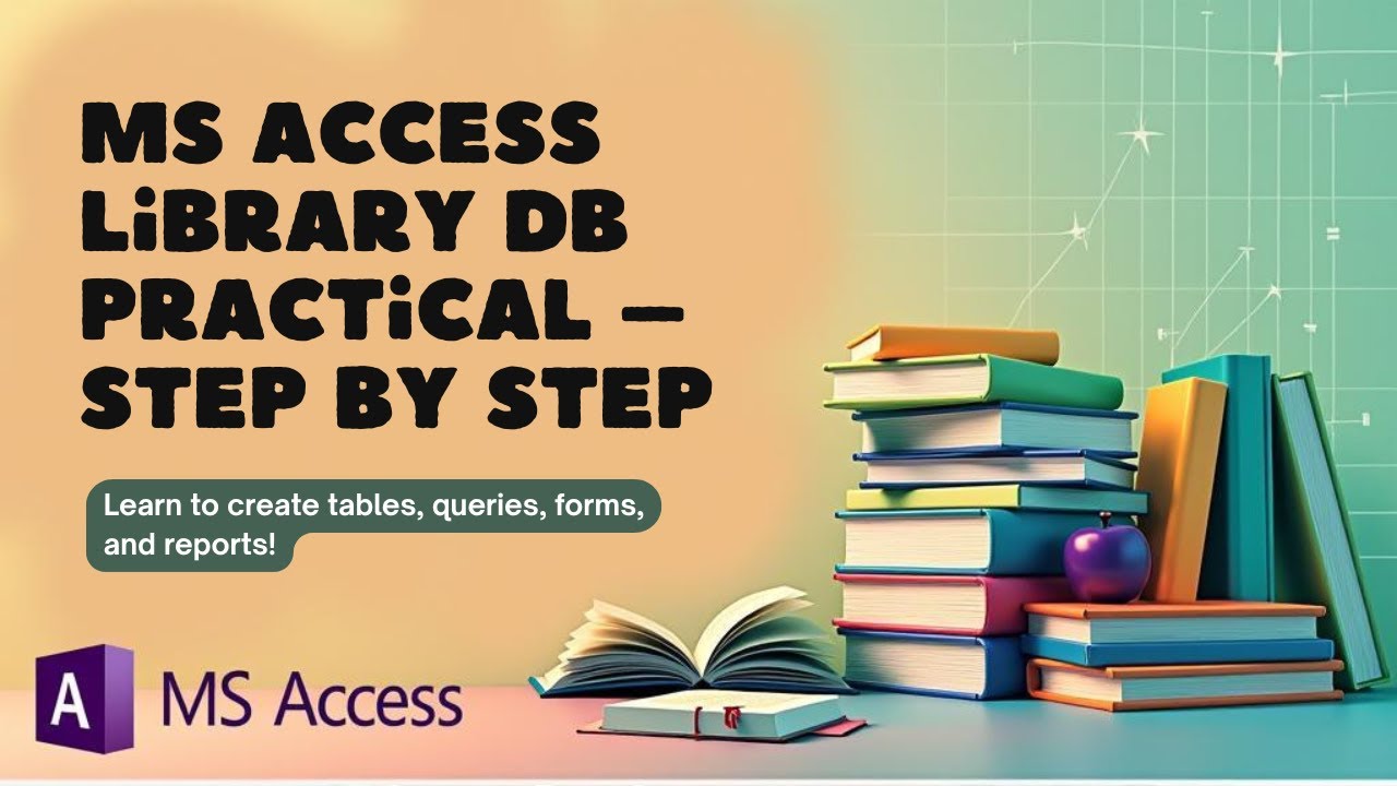Library Database in MS Access | Create Books Table, Queries, Form ...