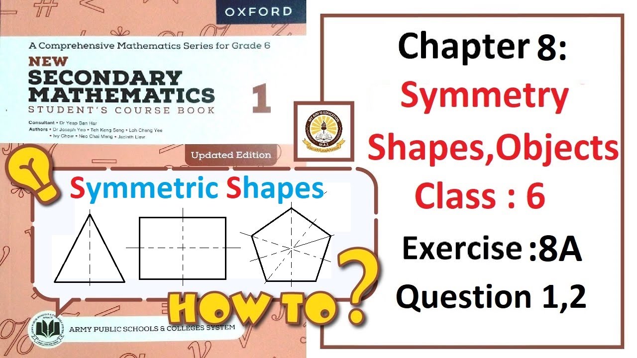 Exercise 8A Questions 1, and 2 (Geometry) – Math Class 6 Army Public ...