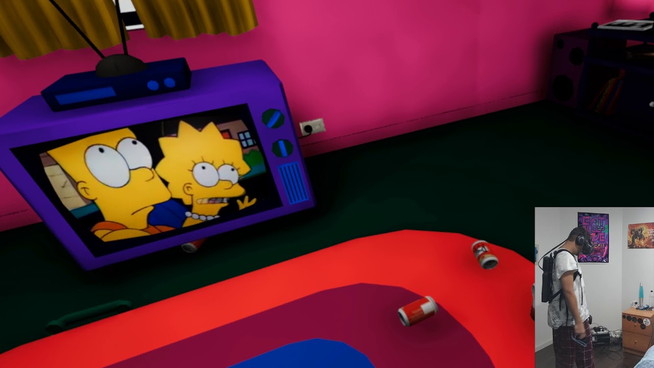The Simpsons Virtual Reality - MSI VR One + HTC Vive - YouTube