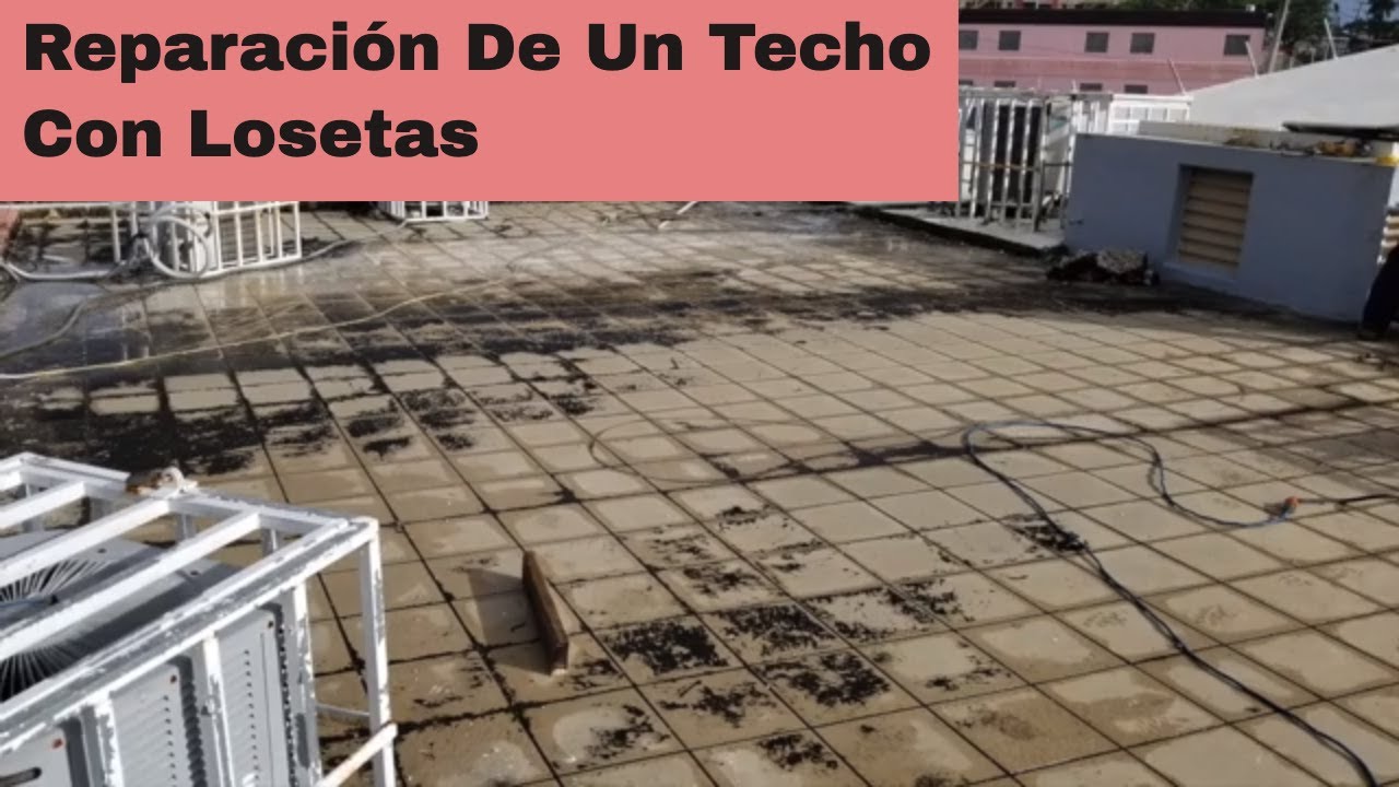 Reparación de un techo sellado con losetas - YouTube