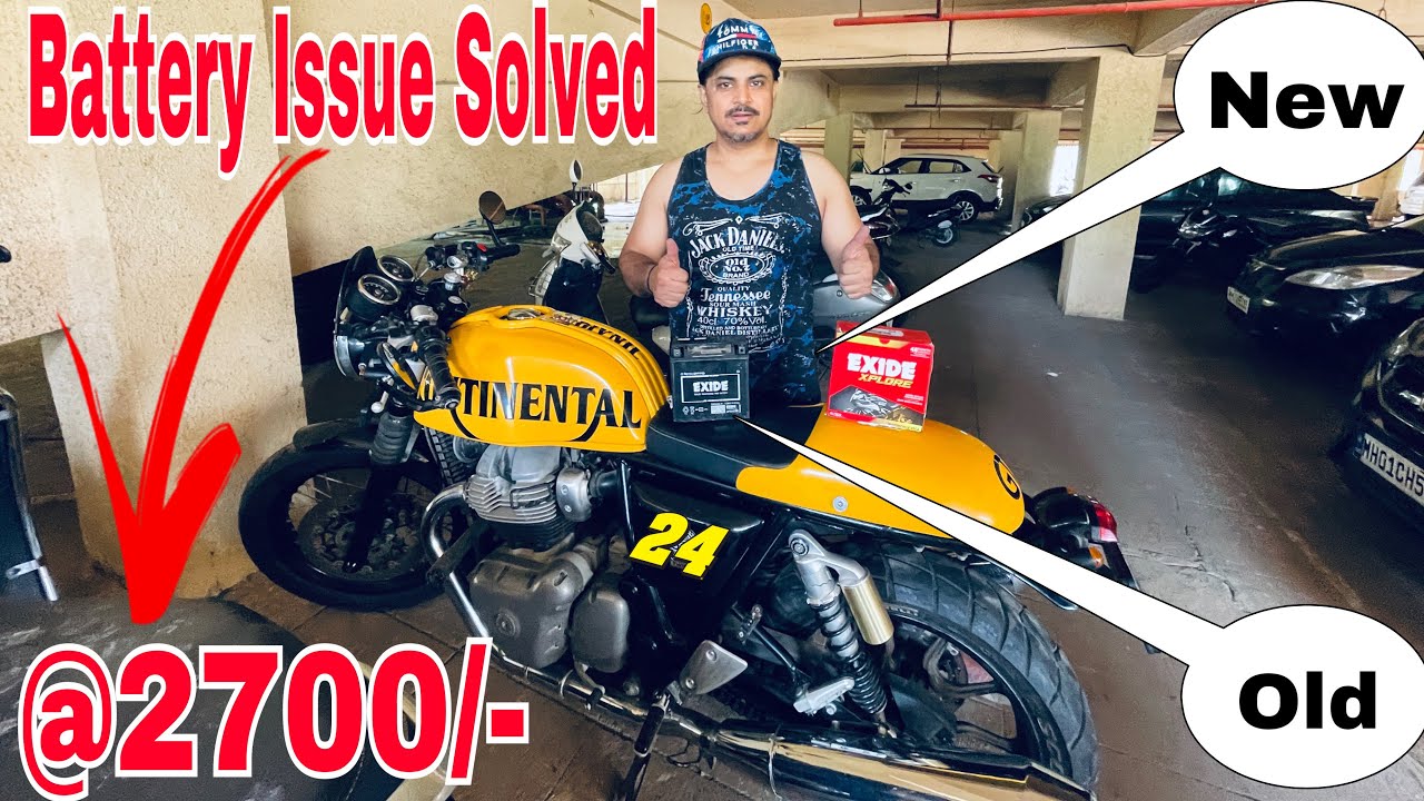 Big Problem in continental Gt 650 battery dead 🥱🧿 - YouTube