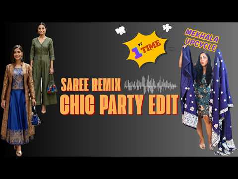 From Old Sarees to Classy Party Looks ✨ Mumbai Client | My First Mekhala Design! | Old Saree Reuse