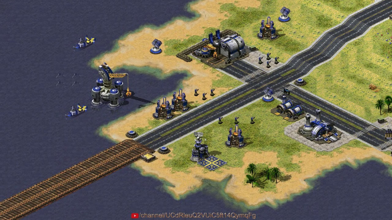 Operation 11 Fallout | Red Alert 2 Allied Mission Map Video Zoom - YouTube