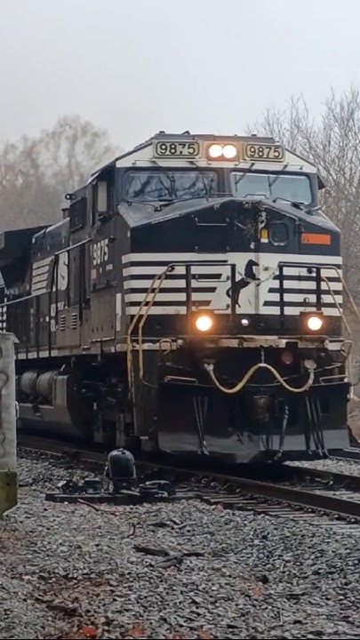 NS9875 Dash 9 on NS 55J Grain Train #norfolksouthern #graintrain #train #trainspotting # ...