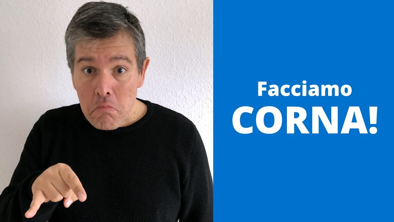 Italian hand gestures - Fare corna - YouTube