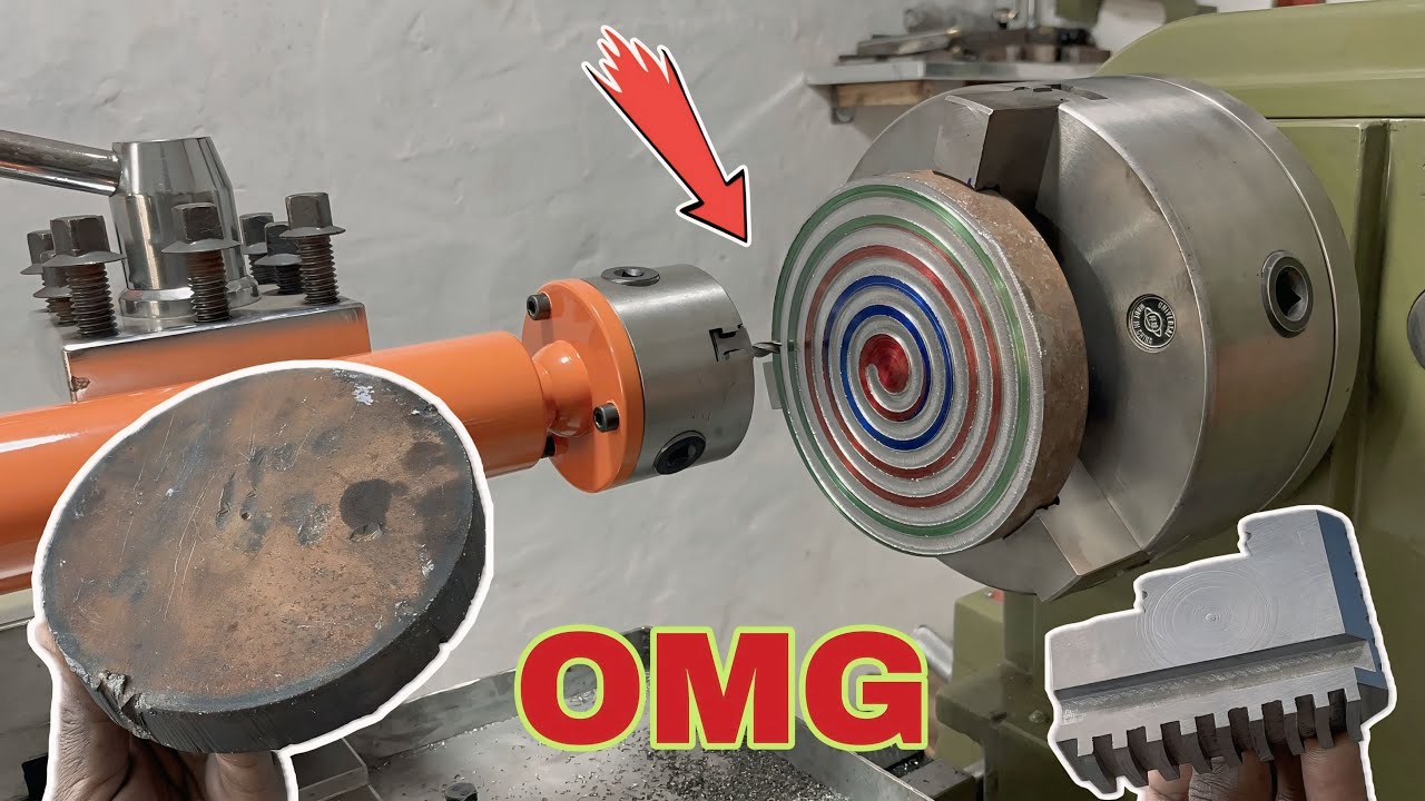 How to Make a colourful Jaw Chuck Plate from Solid Steel on a Manual ...