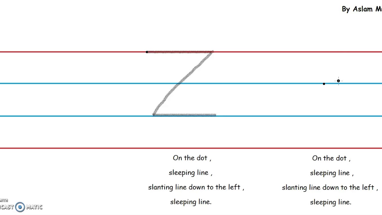 Formation of Letter Zz | Learn how to write alphabets for kindergarten ...