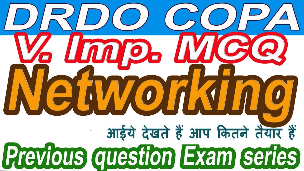 Important MCQ of Networking | for drdo copa exam | must watch before ...