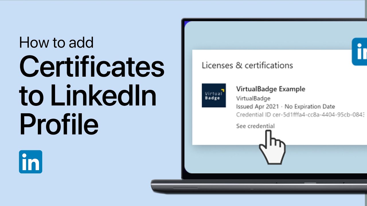 How To Add Certificates to Your LinkedIn Profile - Tutorial - YouTube