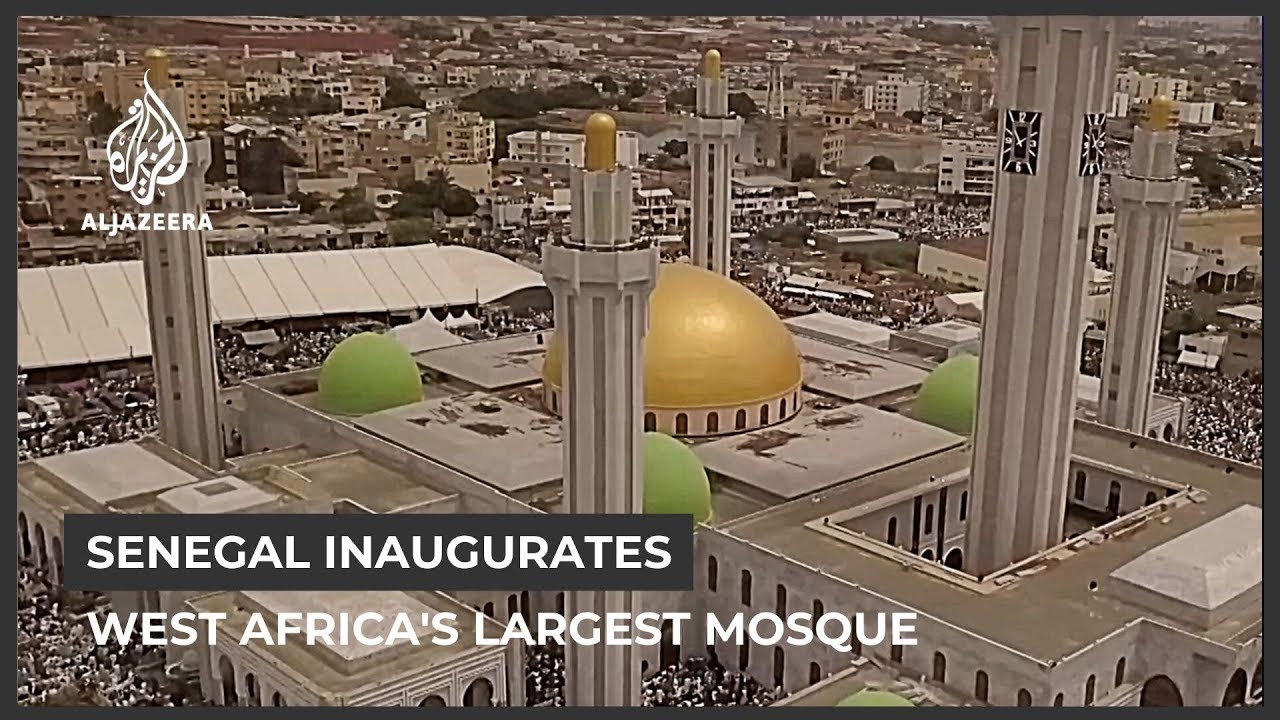 Senegal inaugurates largest mosque in West Africa - YouTube