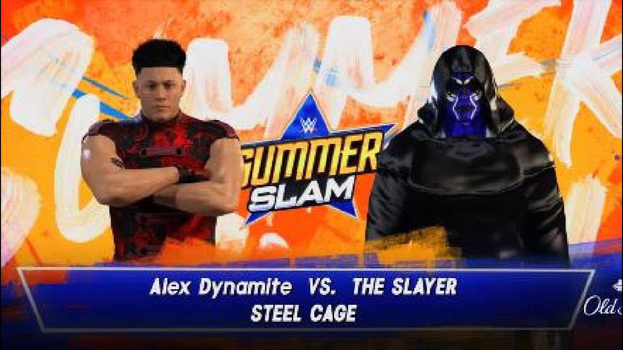 The Slayer vs Alex Dynamite (Lumberjack-Steel Cage Match) [WWE2K22 RP ...