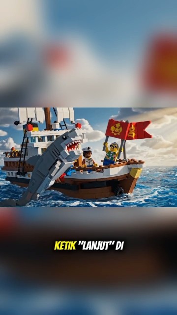 Serangan Ikan Hiu #lego #shark #ikanhiu - YouTube