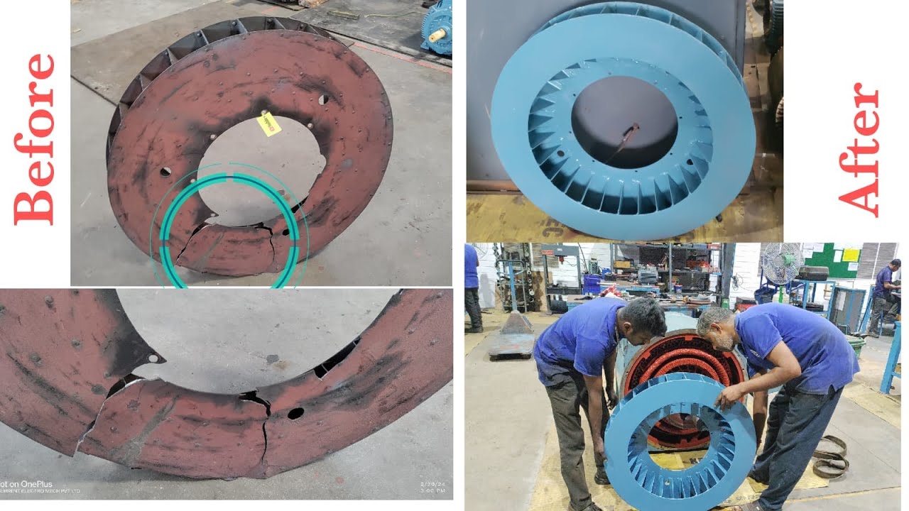 Cooling Fan Fabrication For SPDP Enclosure Slip Ring Induction Motor ...