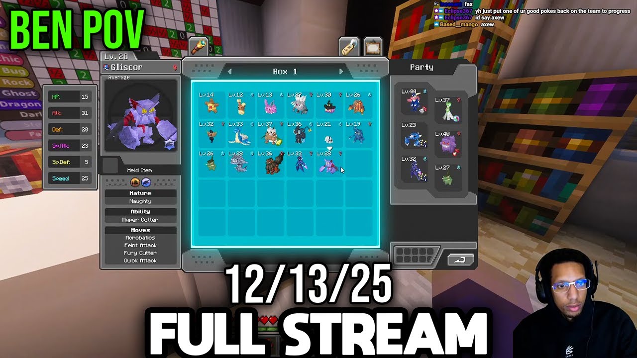 [Ben] LOCKDOWN PROTOCOL + COBBLEMON PART 5 | Full Stream (12/13/25 ...