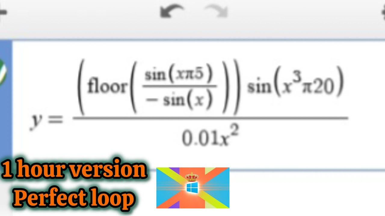 desmos hysterically screaming for 1 hour perfect loop - YouTube