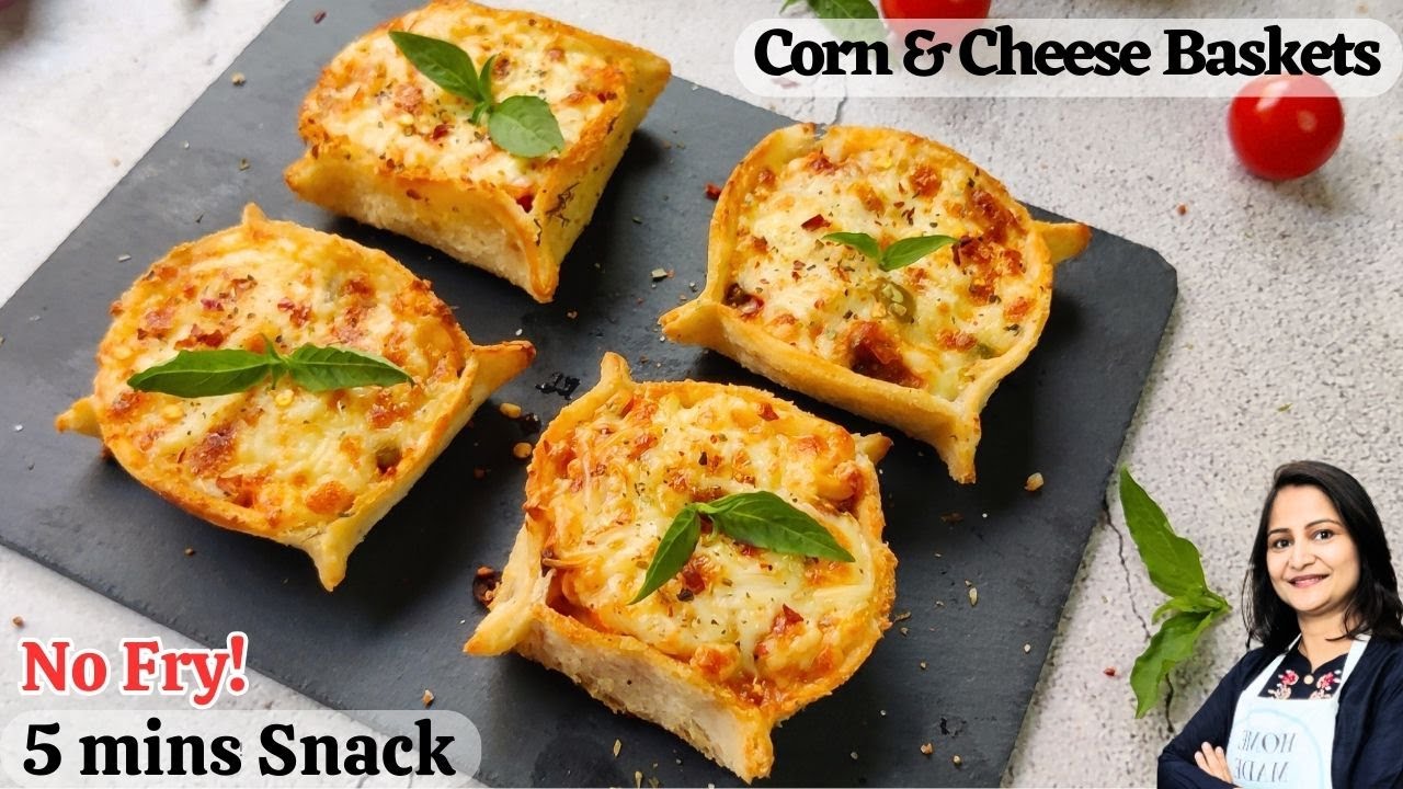 Quick and Easy Snacks | Corn & Cheese Baskets | Party Starters ...