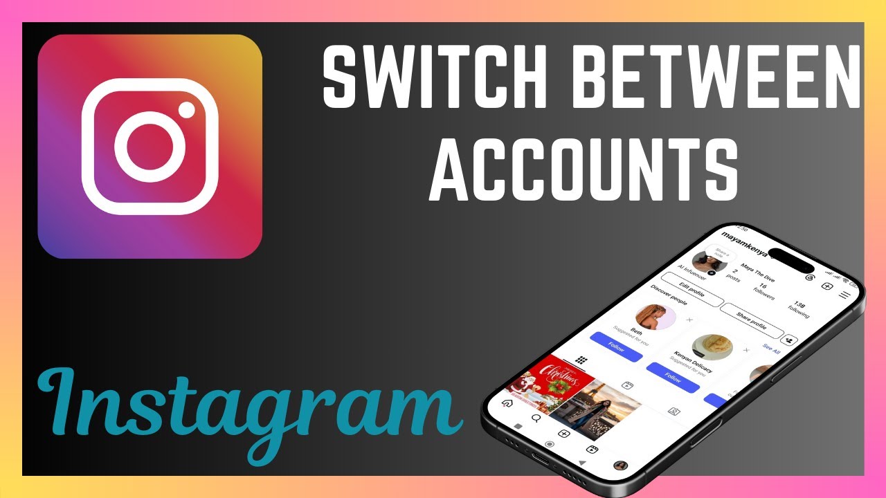 How To Switch Between Your Accounts On Instagram - YouTube
