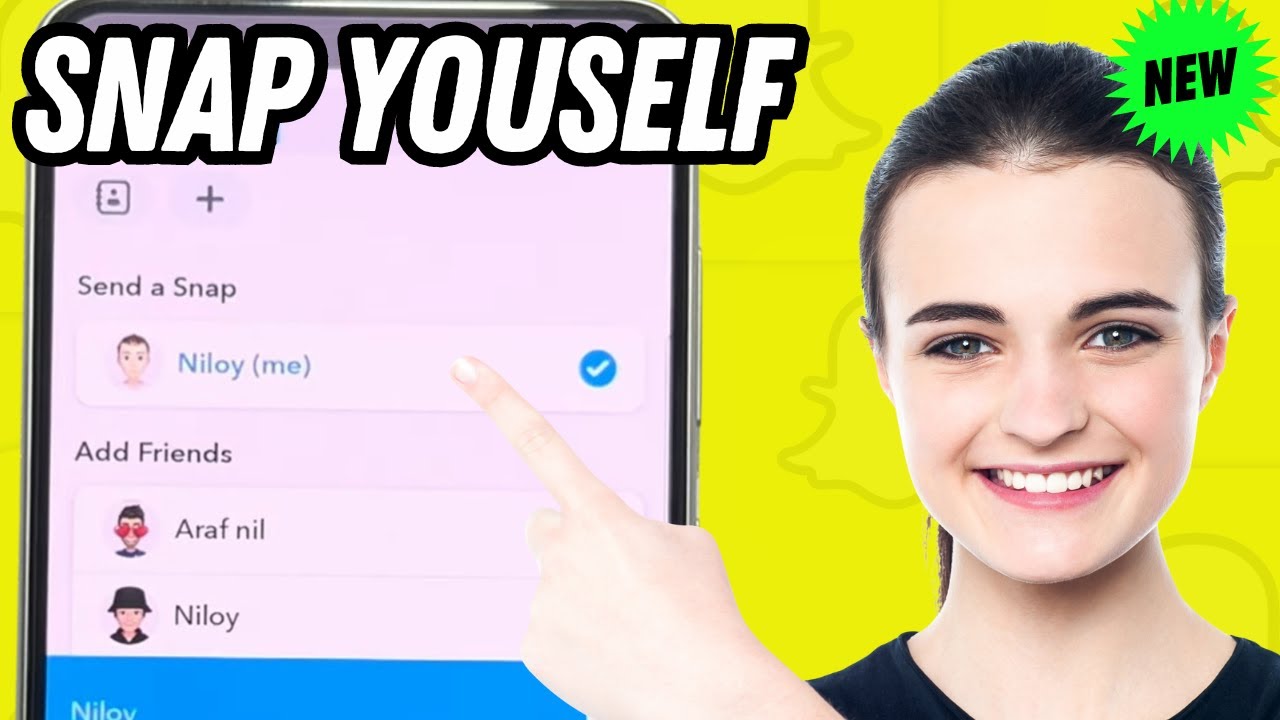 How to snap yourself on snapchat | Sending Snaps to Yourself - YouTube